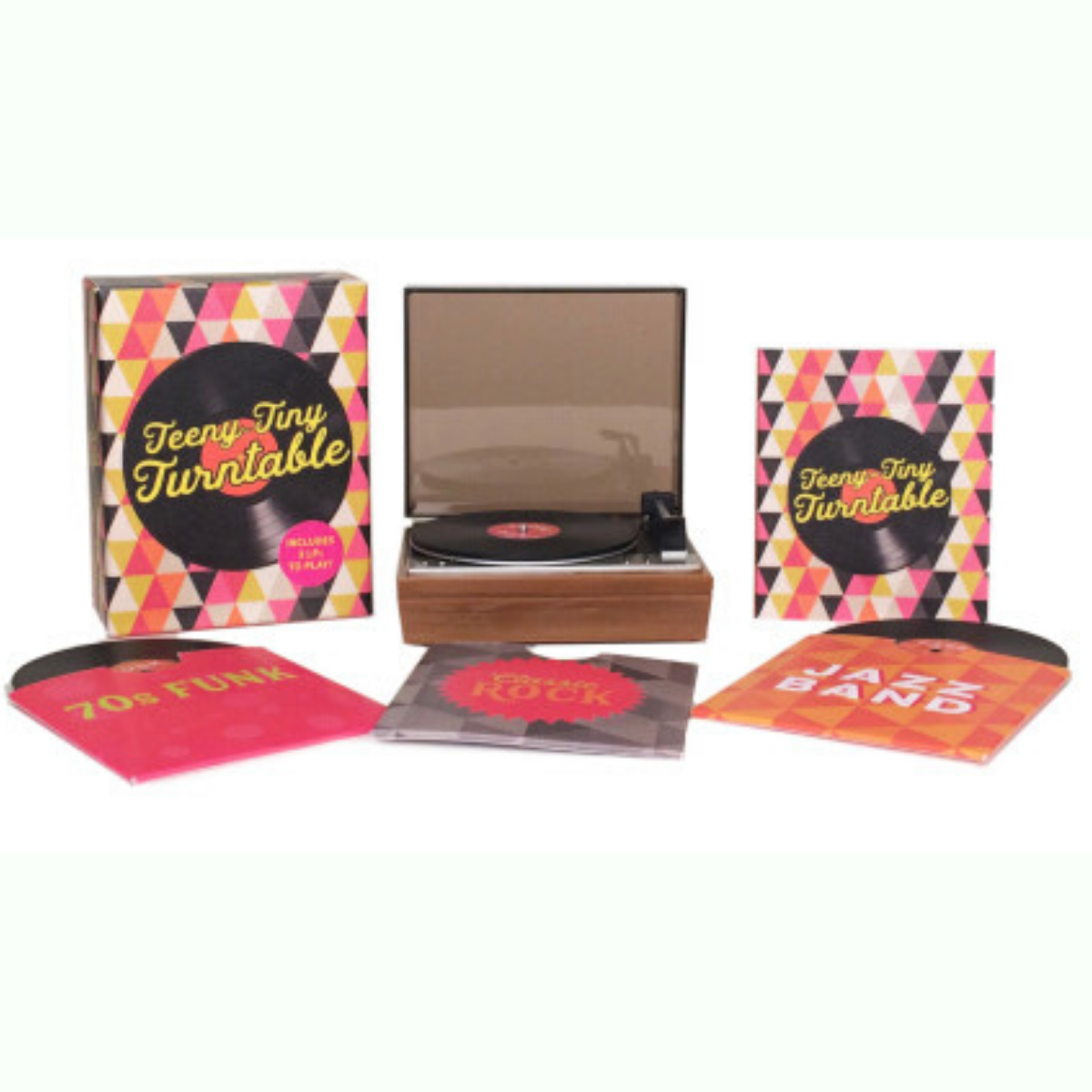 Teeny-Tiny Turntable Mini Kit: Includes 3 LPs to Play - RetroFestive.ca