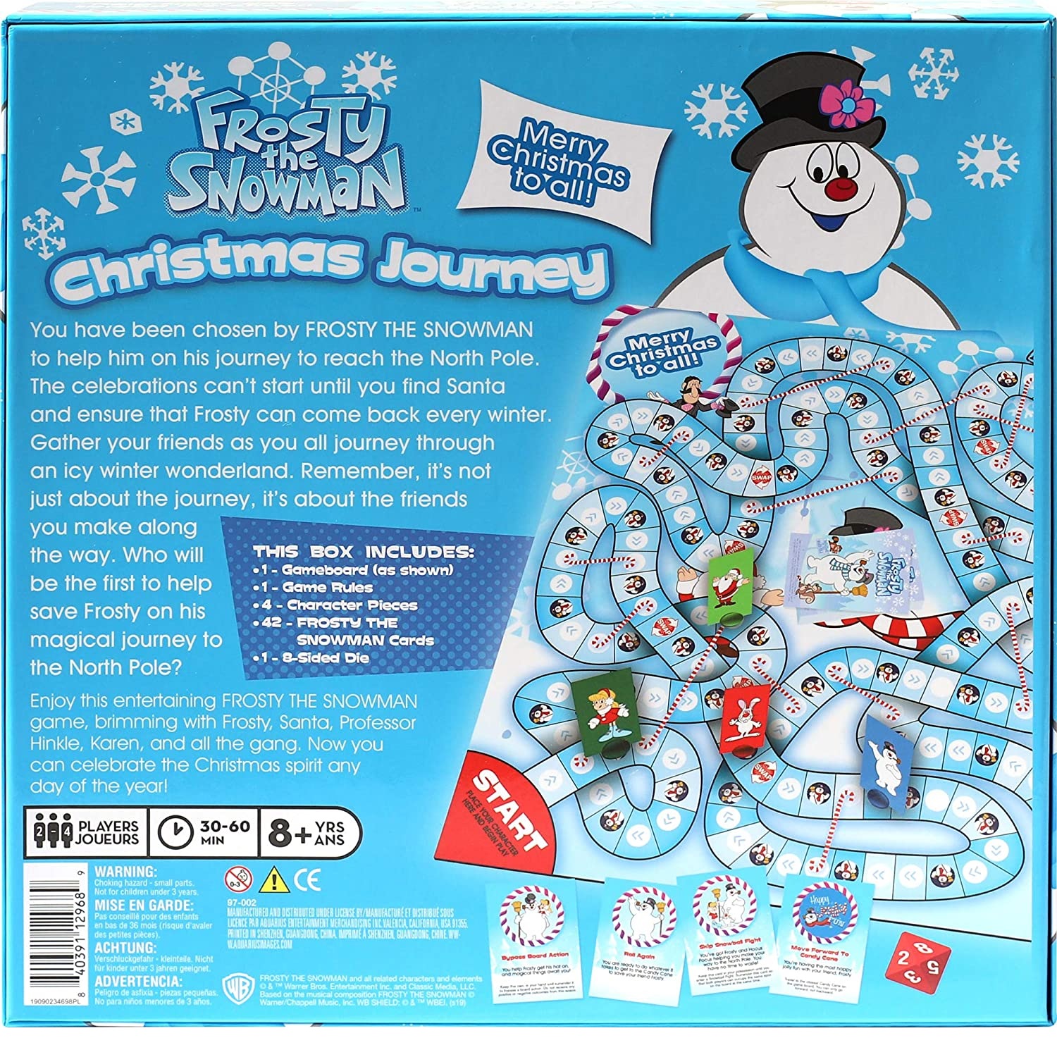 Frosty The Snowman Christmas Journey Board Game - RetroFestive.ca