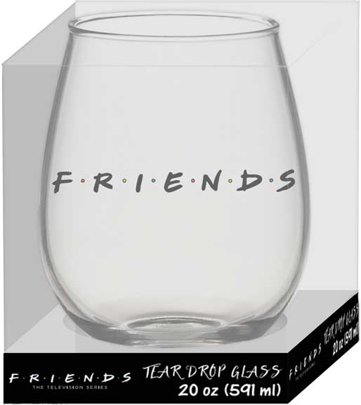 Friends Stemless 20-Ounce Wine Glass by Silver Buffalo - RetroFestive.ca