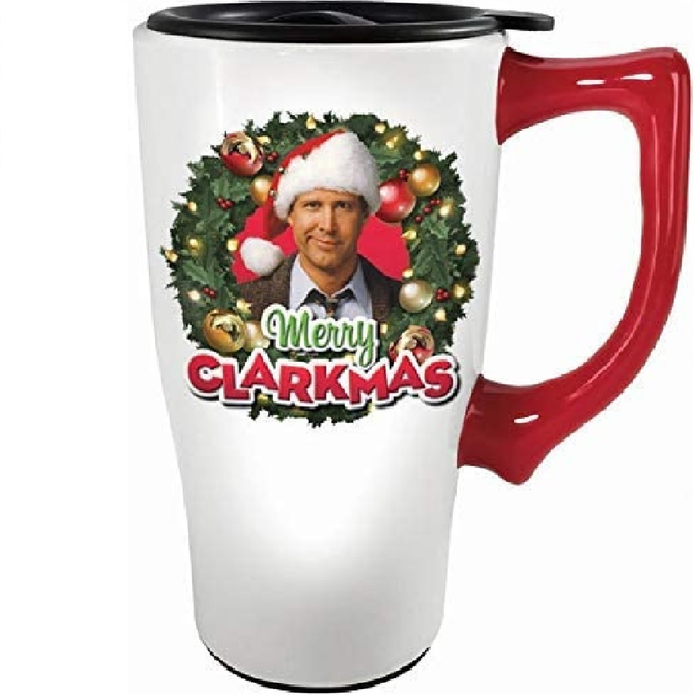 Christmas Vacation Merry Clarkmas Travel Mug - RetroFestive.ca