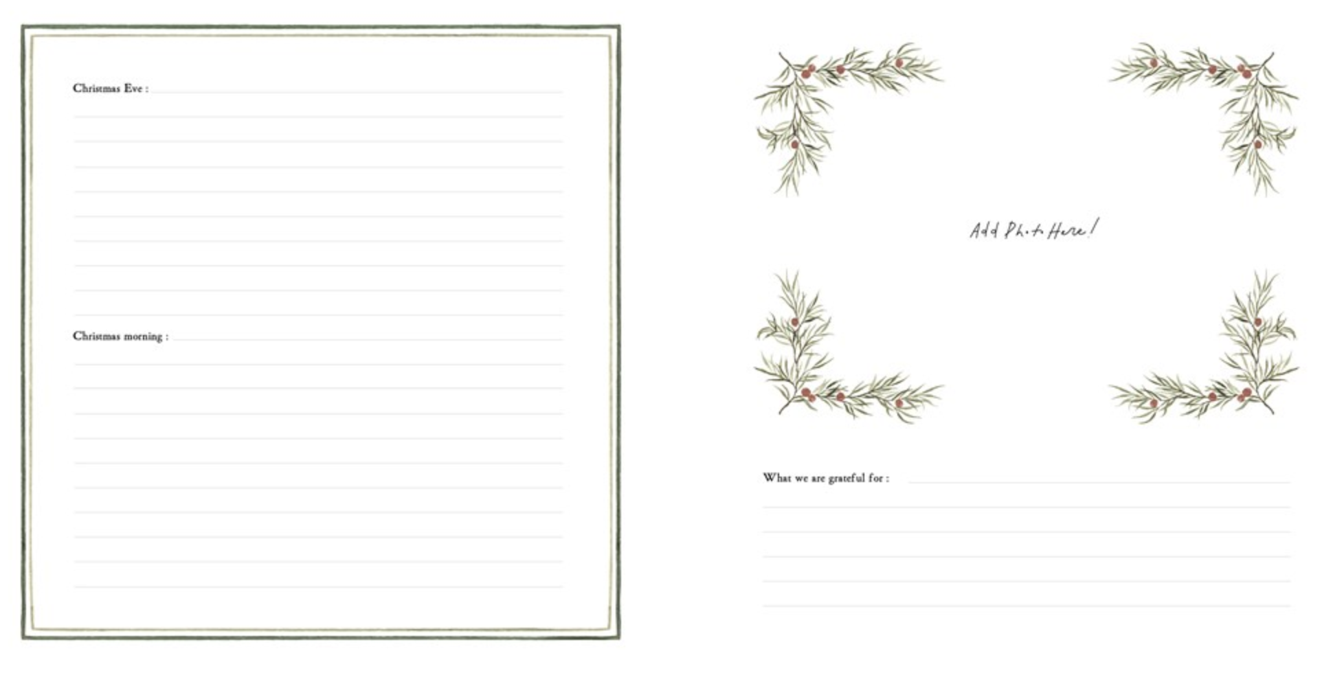 Our Christmas Story: A Modern Christmas Memory Book - RetroFestive.ca