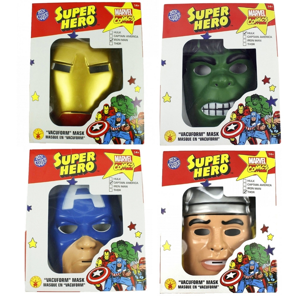 Retro Marvel Avengers Masks by Ben Cooper | RetroFestive.ca