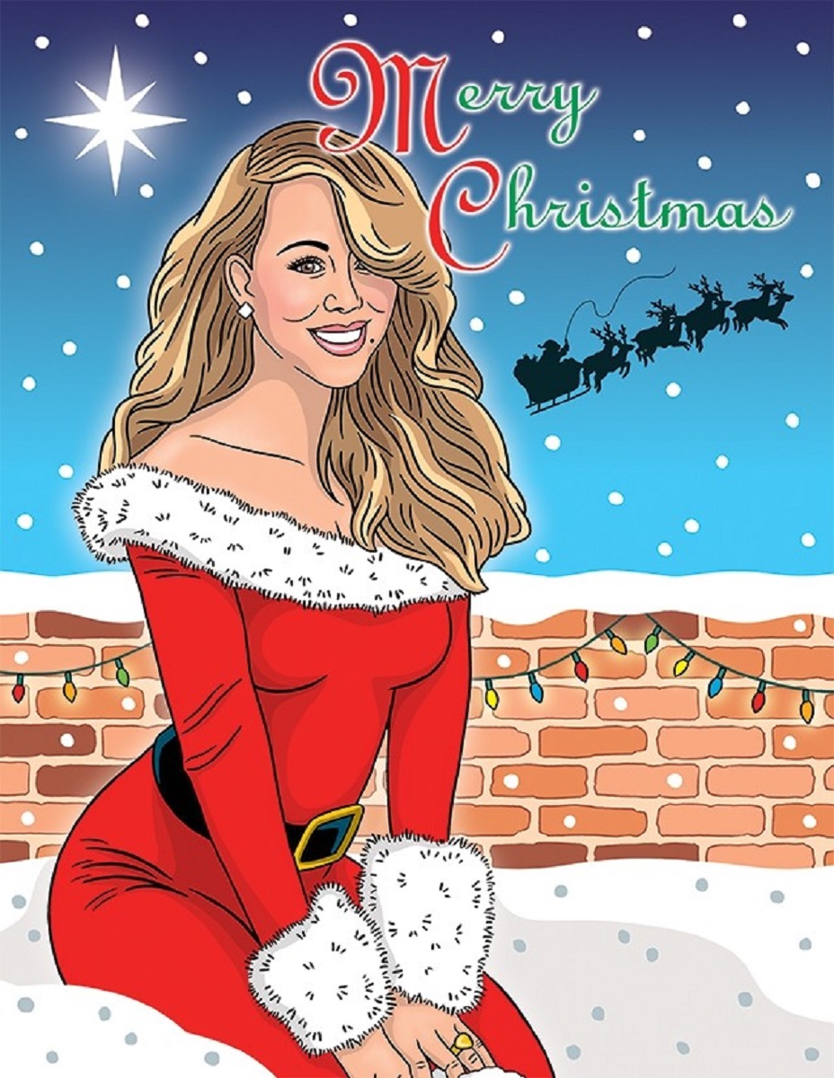 Merry Mariah Christmas Cards (Box of 8) - RetroFestive.ca