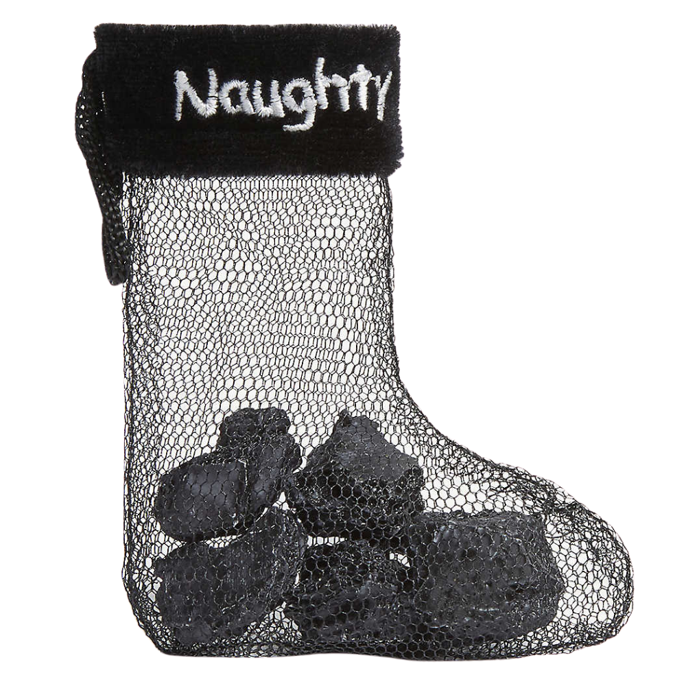Coal in Stocking Naughty Christmas Ornament - RetroFestive.ca