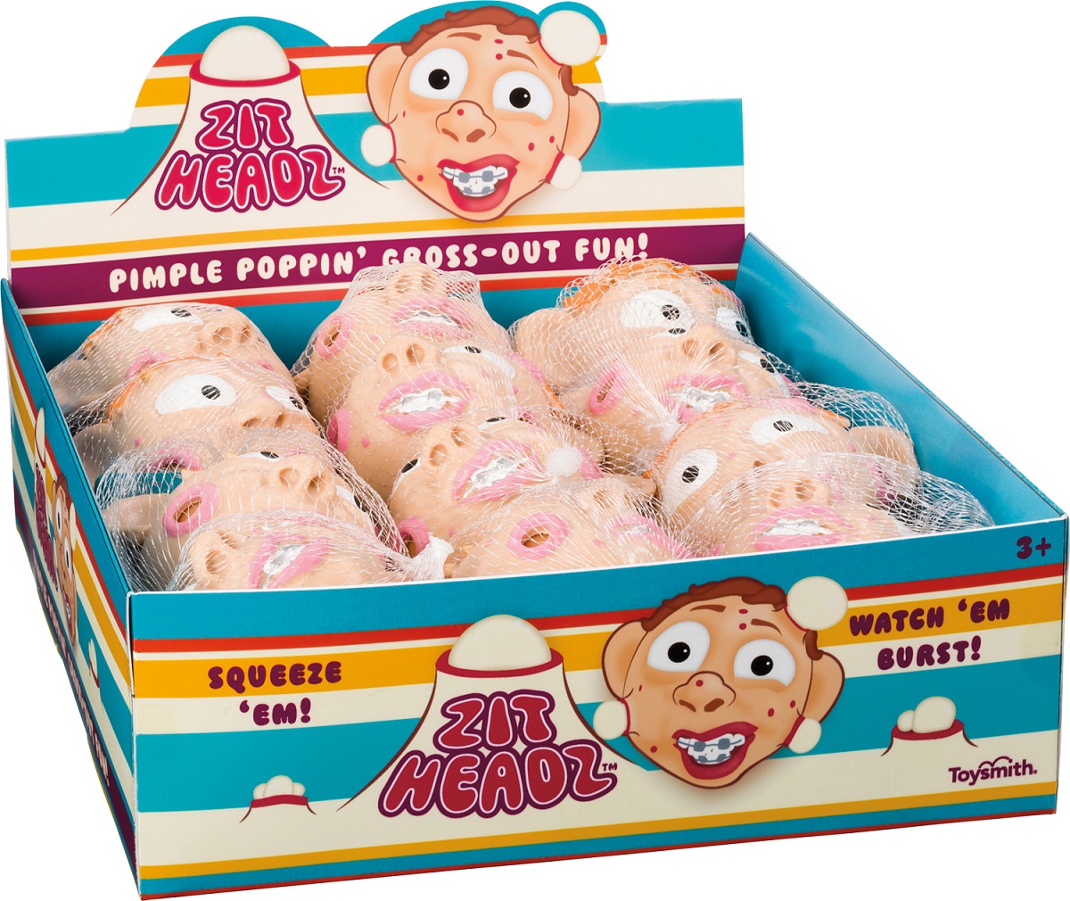 Zit Headz - Totally Gross Squeeze Toy - RetroFestive.ca