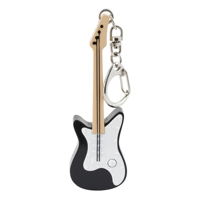 Electric Guitar LED Keychain with Sound Effects - RetroFestive.ca