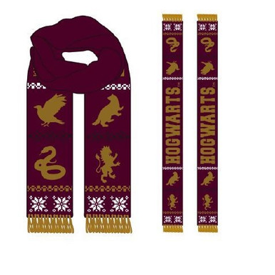Harry Potter - Hogwarts House's Holiday Winter Scarf Canada ...