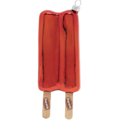 Double Stick Popsicle Glass Ornament - RetroFestive.ca
