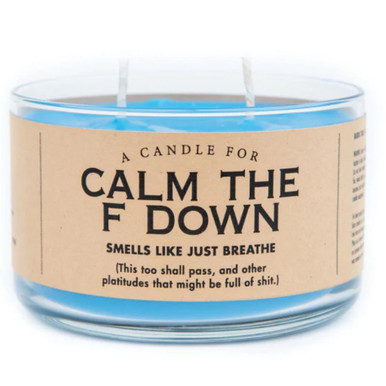 Calm The F Down Candle - RetroFestive.ca