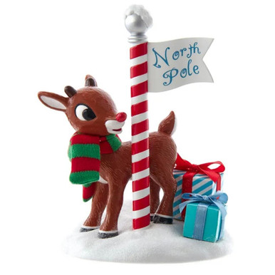 Rudolph The Red Nosed Reindeer North Pole Table Top Figure ...