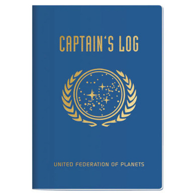 Star Trek Captain's Log Notebook - Full Sized Notebook - RetroFestive.ca
