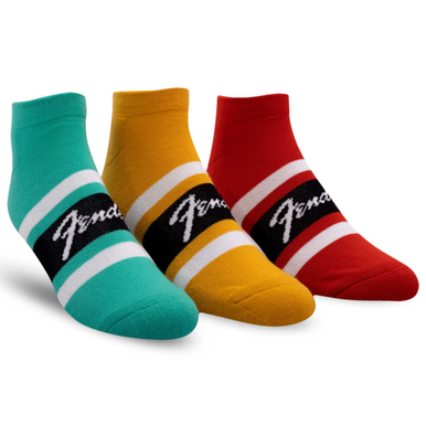 Fender Retro Stripe Liner Three Pack of Socks Canada | RetroFestive.ca