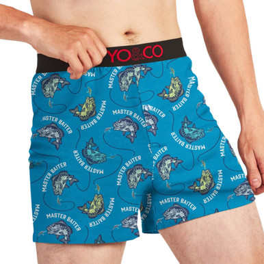 Master Baiter Men's Fishing Boxer Shorts - RetroFestive.ca