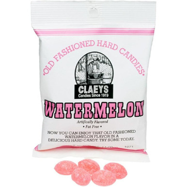 Claeys Watermelon Hard Candies Bag - RetroFestive.ca
