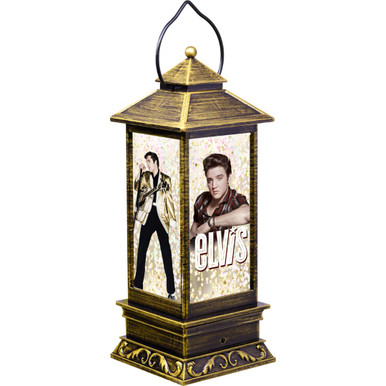 Elvis LED Glitter Lantern - RetroFestive.ca