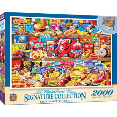 Kids Favourite Foods 2000 Piece Puzzle - RetroFestive.ca