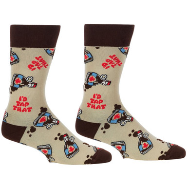 Maple Syrup I'd Tap That Crew Socks by Yo Sox - RetroFestive.ca