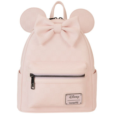 Minnie Mouse Checkered Texture Mini Backpack by Loungefly - RetroFestive.ca