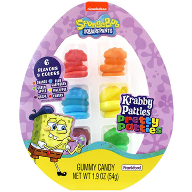 SpongeBob Krabby Patties Pretty Patties Gummies - 6 Pack - RetroFestive.ca