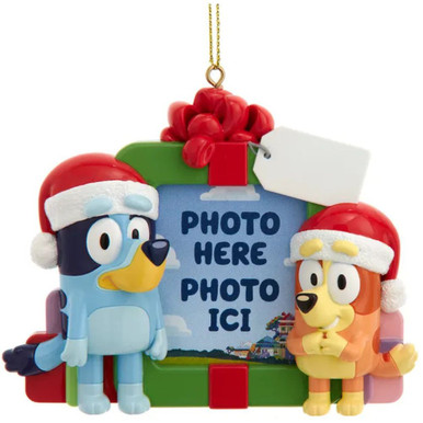 Bluey and Bingo Personalized Photo Frame Ornament - RetroFestive.ca
