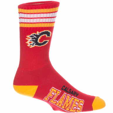 Calgary Flames Retro Athletic Socks - RetroFestive.ca