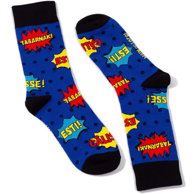 Quebec French Swear Word Socks - RetroFestive.ca