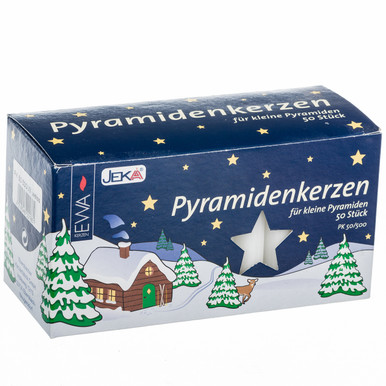 White Candles for German Christmas Pyramids | RetroFestive.ca