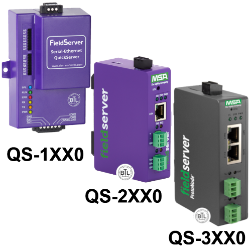 EtherNet/IP to BACnet MS/TP QuickServer Gateway