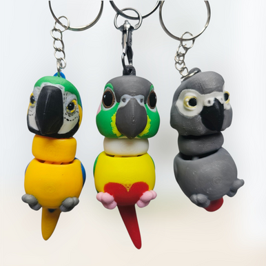 Parrot 3D Keychains