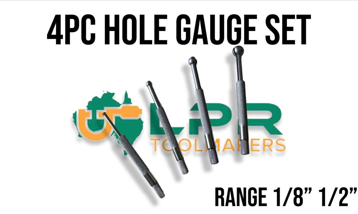 LPR Toolmakers - Small Hole Gauge 4pc Set 1/8" - 1/2"