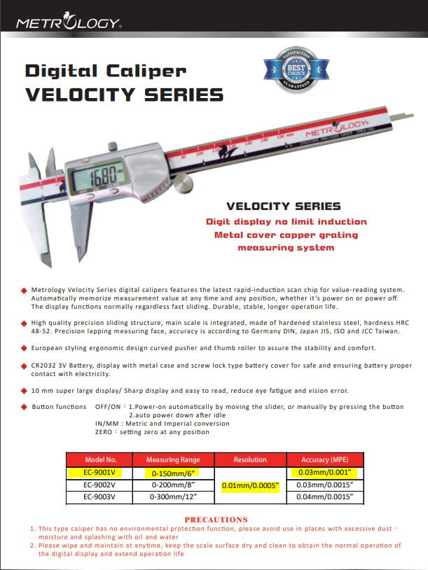 LPR Toolmakers - Digital Caliper [0-150mm/6