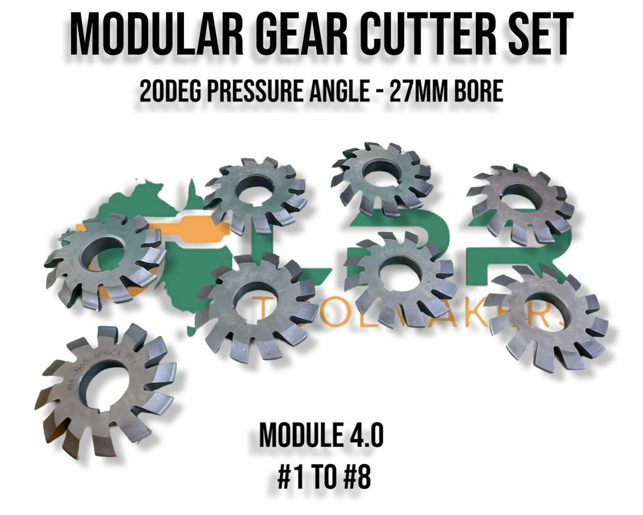 LPR Toolmakers - Involute Module Gear Cutter Sets [MOD .4 - 5.0]