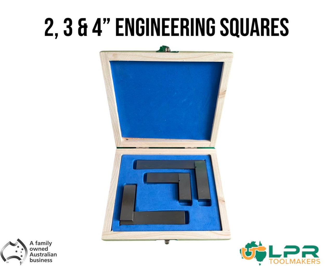 3Pc Square Set: 2, 3, 4" *Precision Ground*