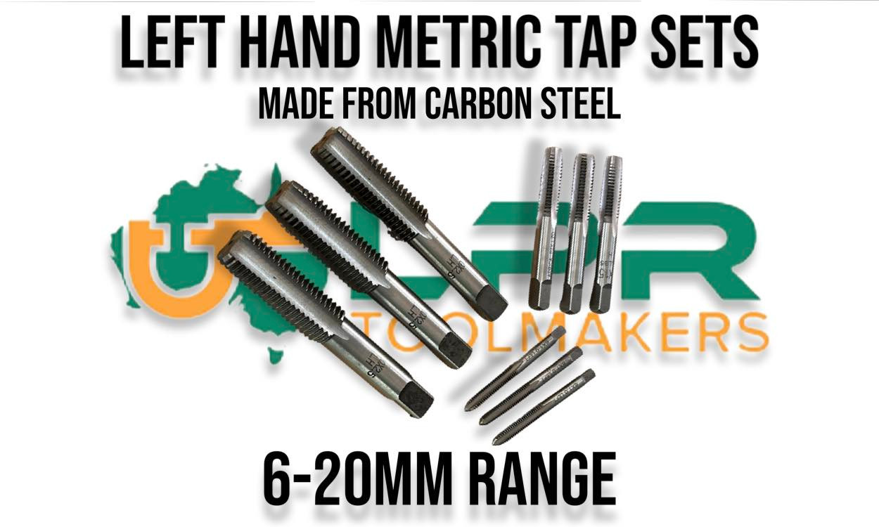 LPR Toolmakers - Left Hand Metric Tap Sets Carbon Steel [6-20mm]
