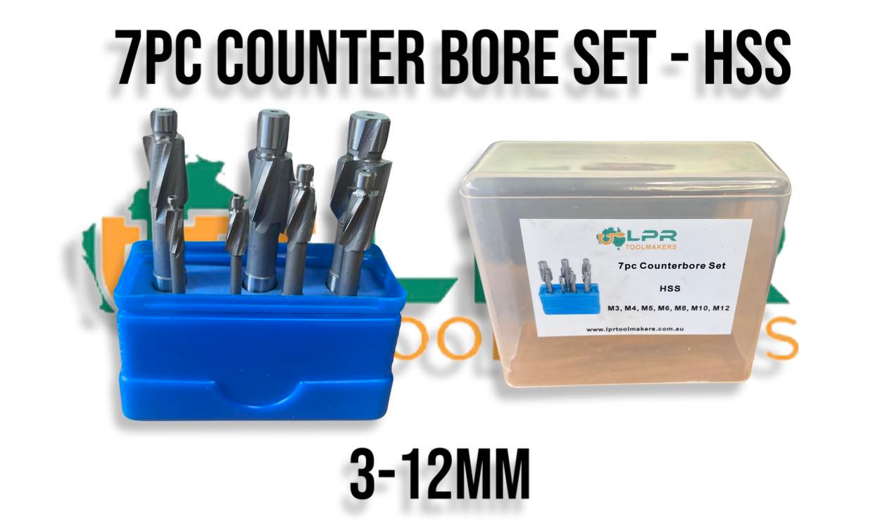 LPR Toolmakers - Metric Counter Bore Set 7pc [3-12mm]