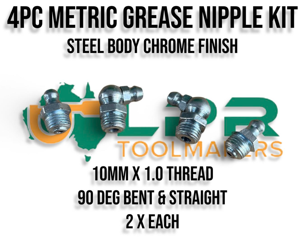 LPR Toolmakers - Metric Grease Nipple Packs [4pc 6-10mm]