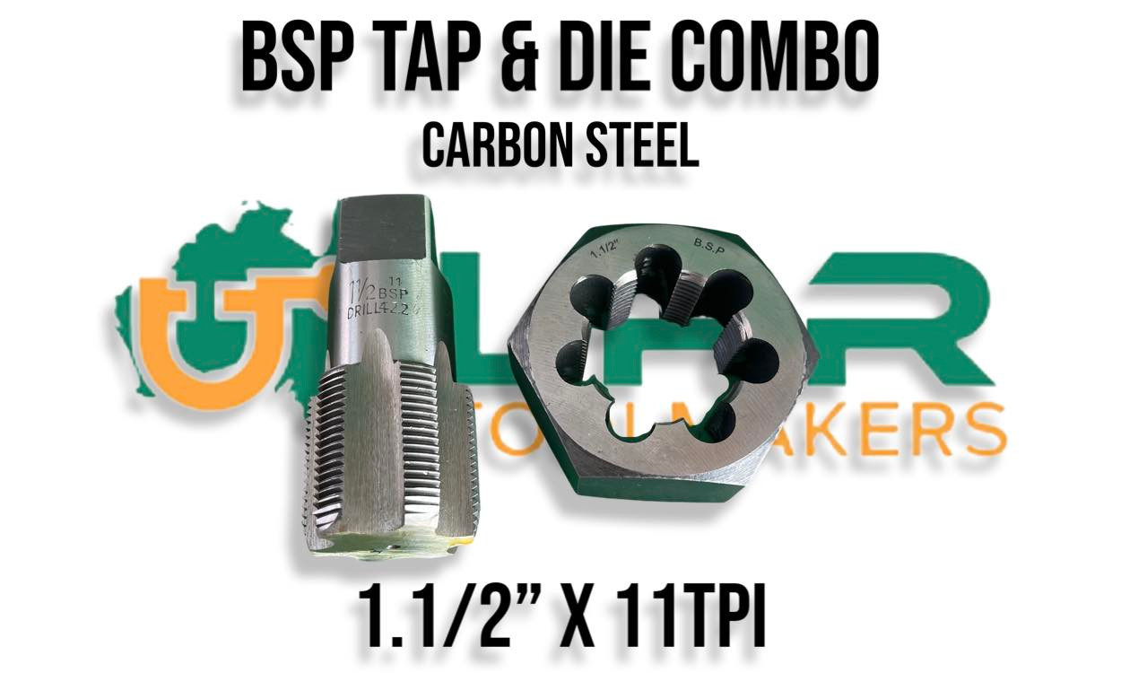 BSP (Parallel Pipe) Taps & Hex Die Set Combo - Sizes 1/8" to 4" - LPR ...