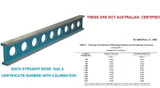 Measuring Equipment - Straight Edges - LPR Toolmakers