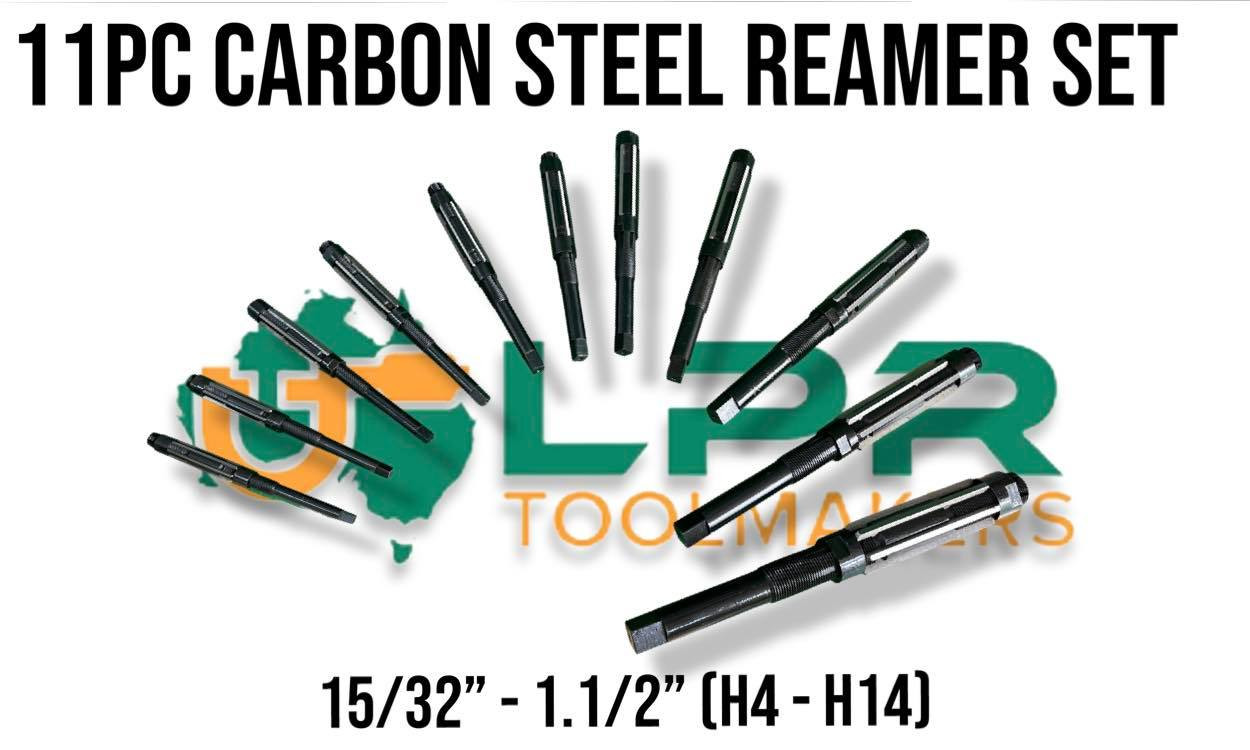 LPR Toolmakers - 11pc Adjustable Reamer Set - Carbon Steel