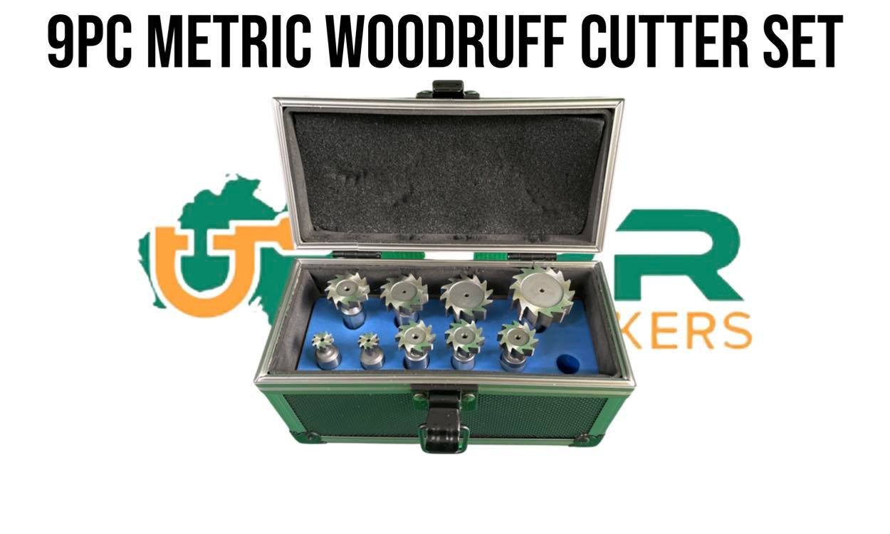 LPR Toolmakers - 9pc Metric HSS Woodruff Cutter Set - [10.5-32.5mm]