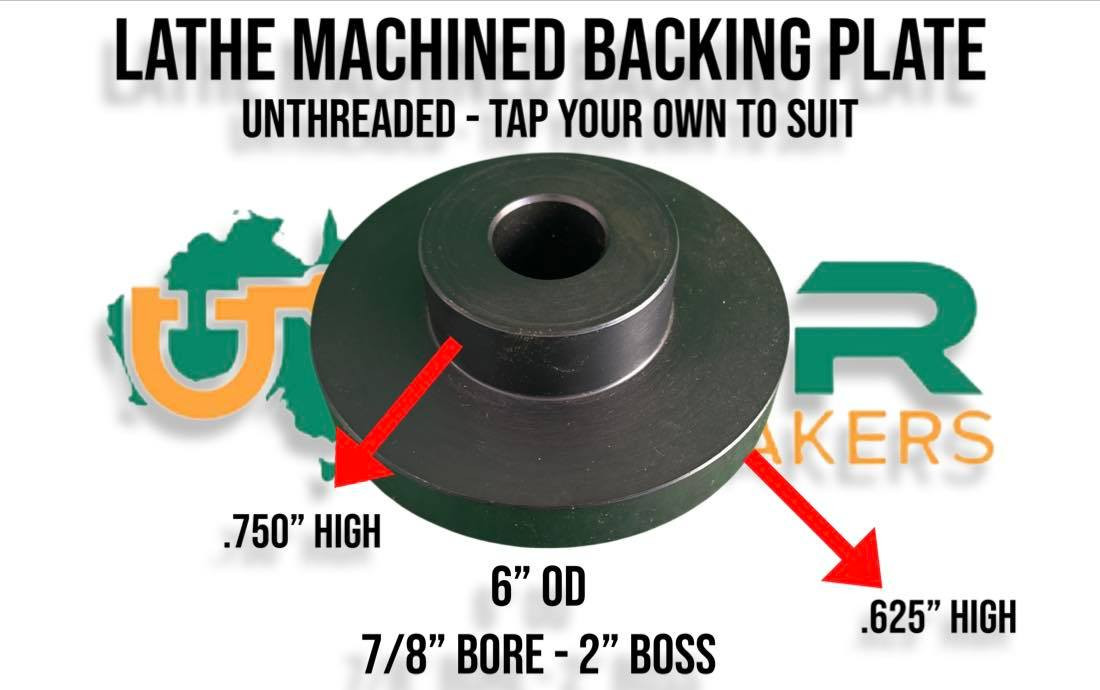 LPR Toolmakers - Unthreaded Lathe Backing Plates [4", 5" & 6"]