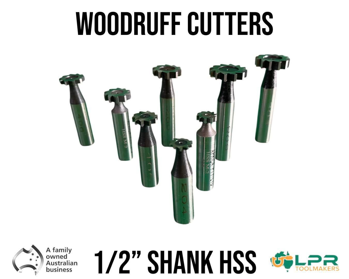 Milling & Cutting - Woodruff Cutters - LPR Toolmakers