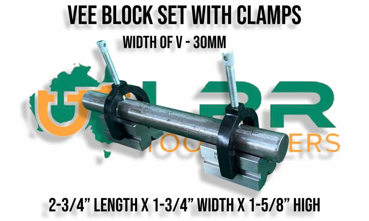 LPR Toolmakers - Vee Block Set [70 x 45 x 40mm] with clamps