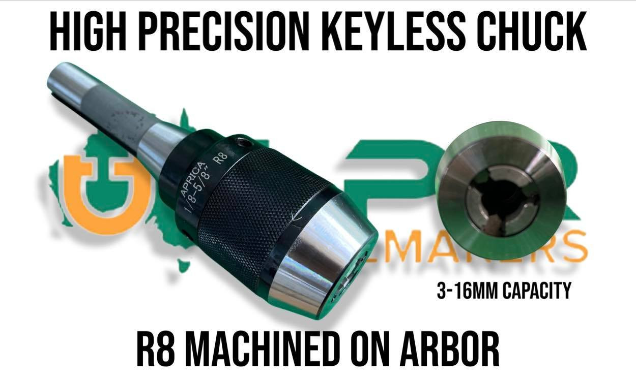 LPR Toolmakers - High Precision Keyless Chucks with machined on Arbors