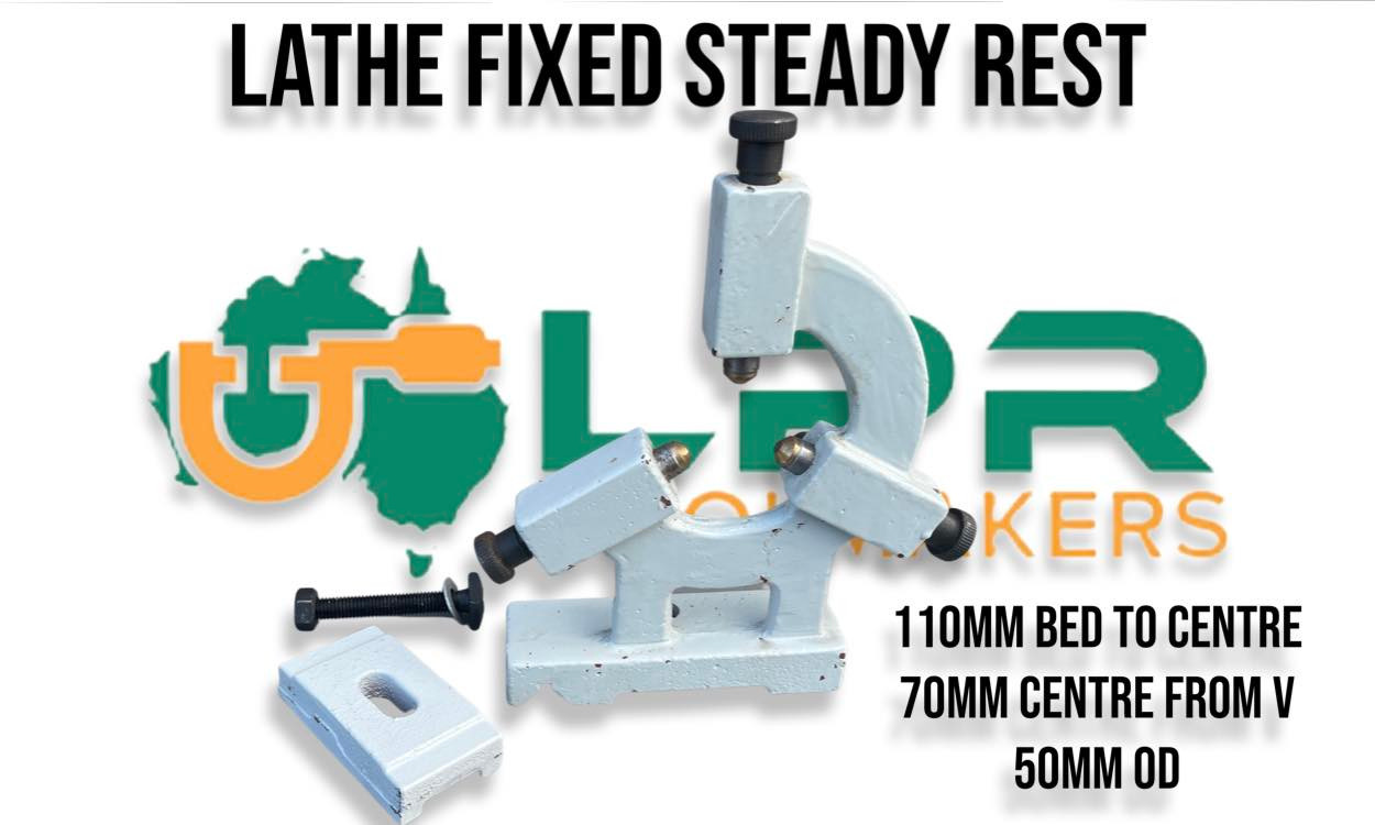 LPR Toolmakers - Lathe Fixed Steady Rest [110mm Centre from Bed]