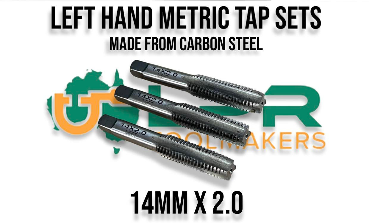 LPR Toolmakers - Left Hand Metric Tap Sets Carbon Steel [6-20mm]