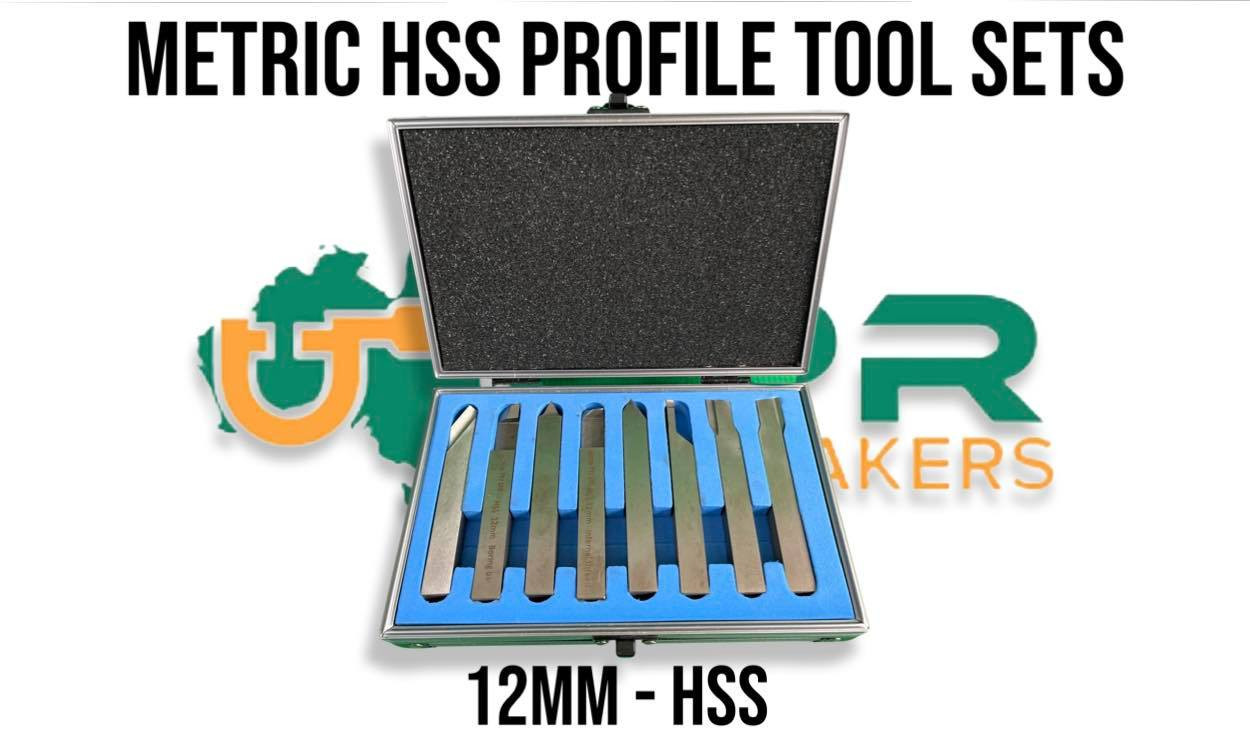 LPR Toolmakers - 8pc Metric Boxed Lathe Tool Sets [4-12mm]