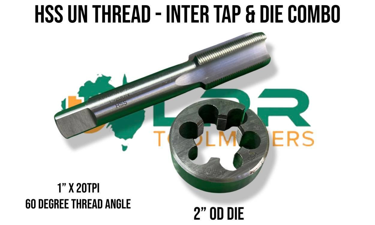LPR Toolmakers - HSS 20TPI Tap & Die Combo (1/2"-1" Size Range)