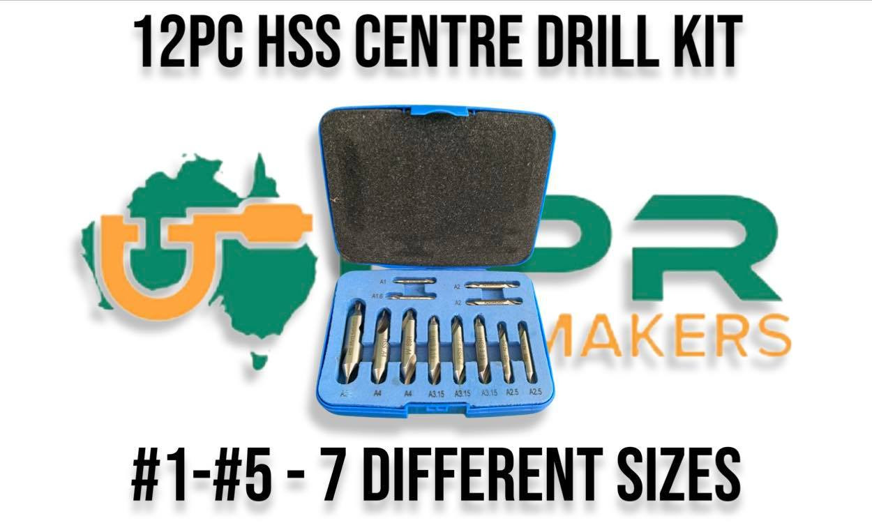 HSS Centre Drills - Numbers 0 to 6 - LPR Toolmakers