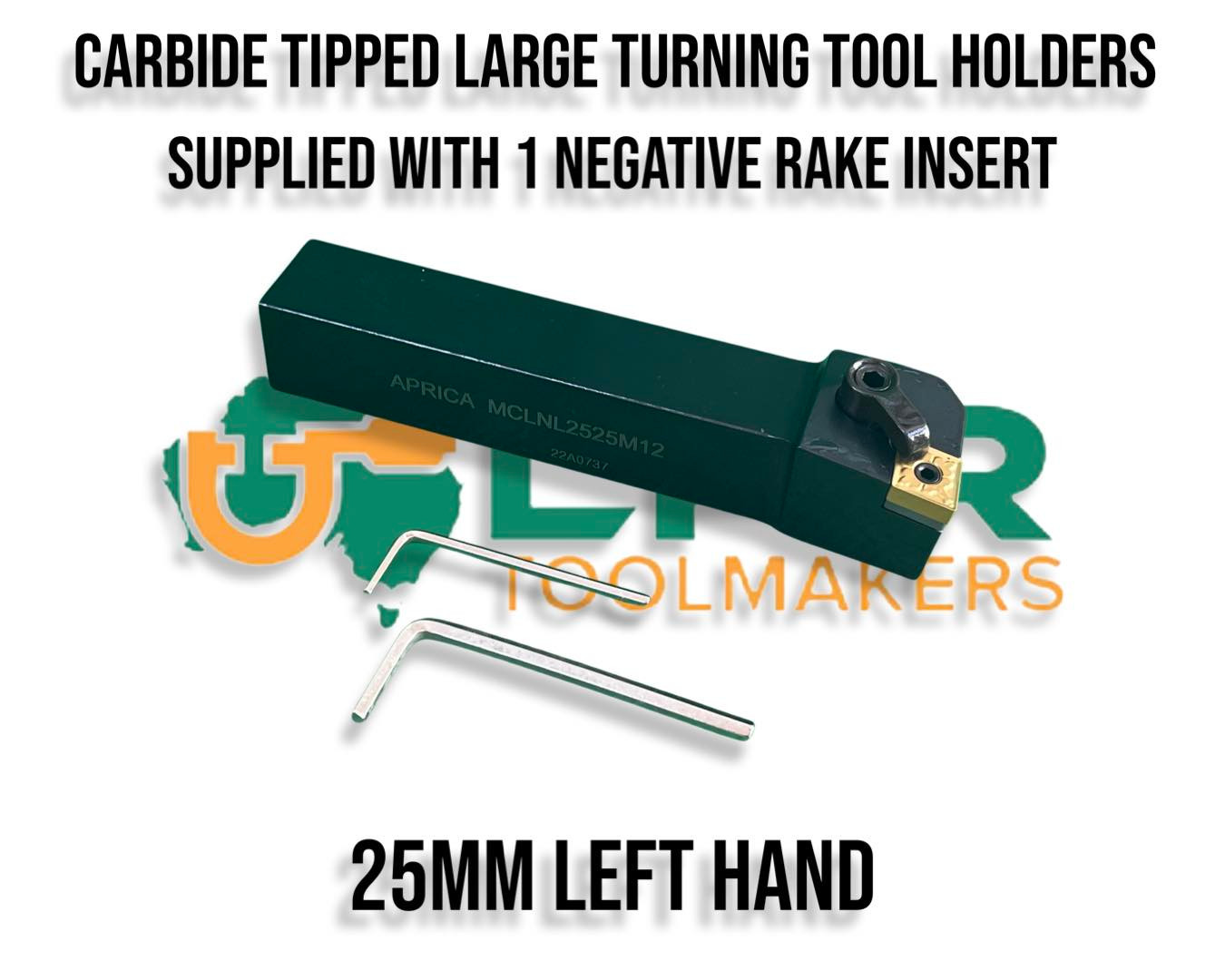 LPR Toolmakers - Left & Right Carbide Turning Tool Holders [20 & 25mm ...